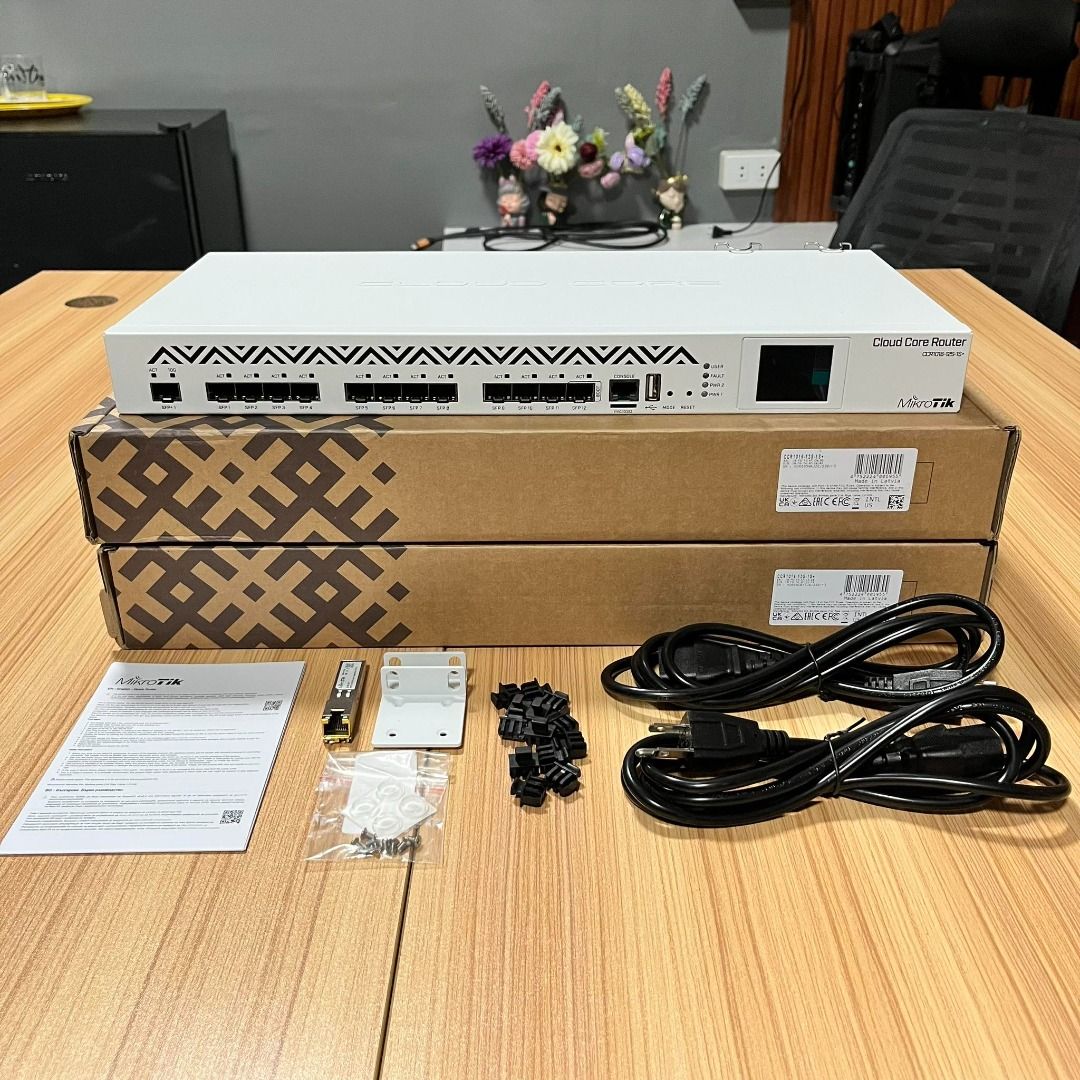 Mikrotik CCR1016-12S-1S+ 1U rackmount, 12xSFP cage, 1xSFP+ cage, 16 ...