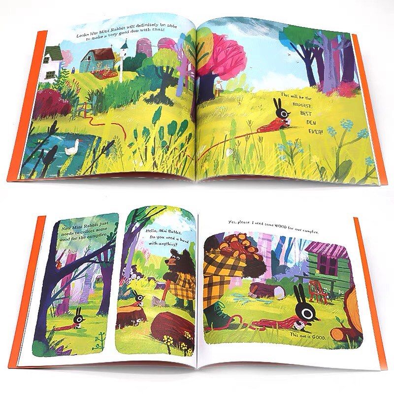 Mini Rabbit Children Picture Book Original, Hobbies & Toys, Books ...