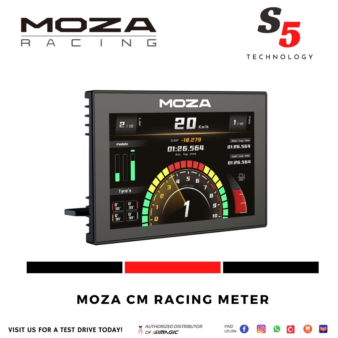 MOZA CM Racing Meter for R9 / simracing / sim racing / eracing / esports / driving simulator ...