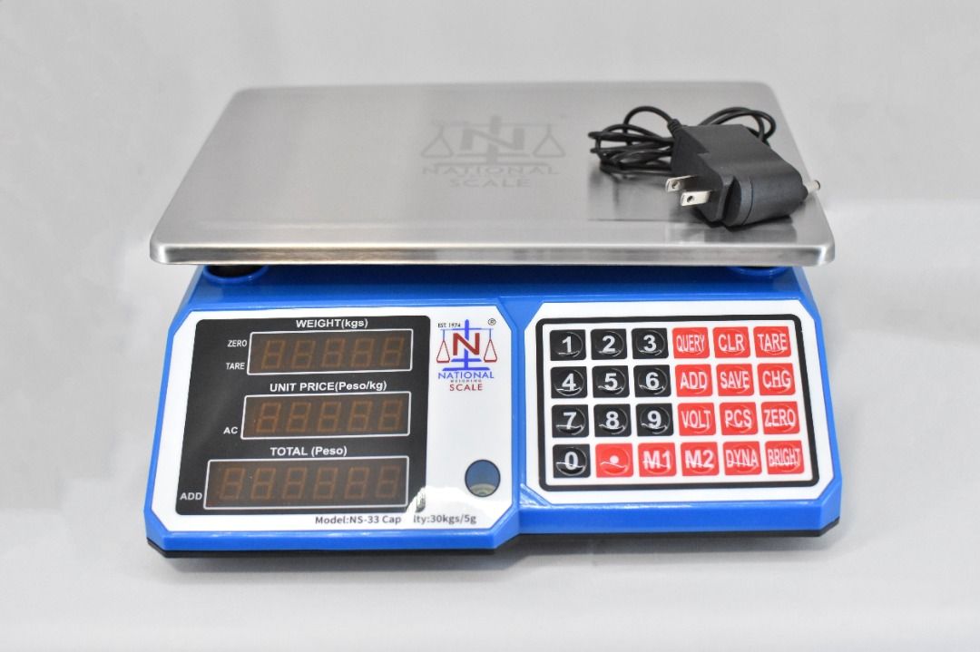 National Scale Brand 30kg Digital Price Computing Scale, Commercial ...