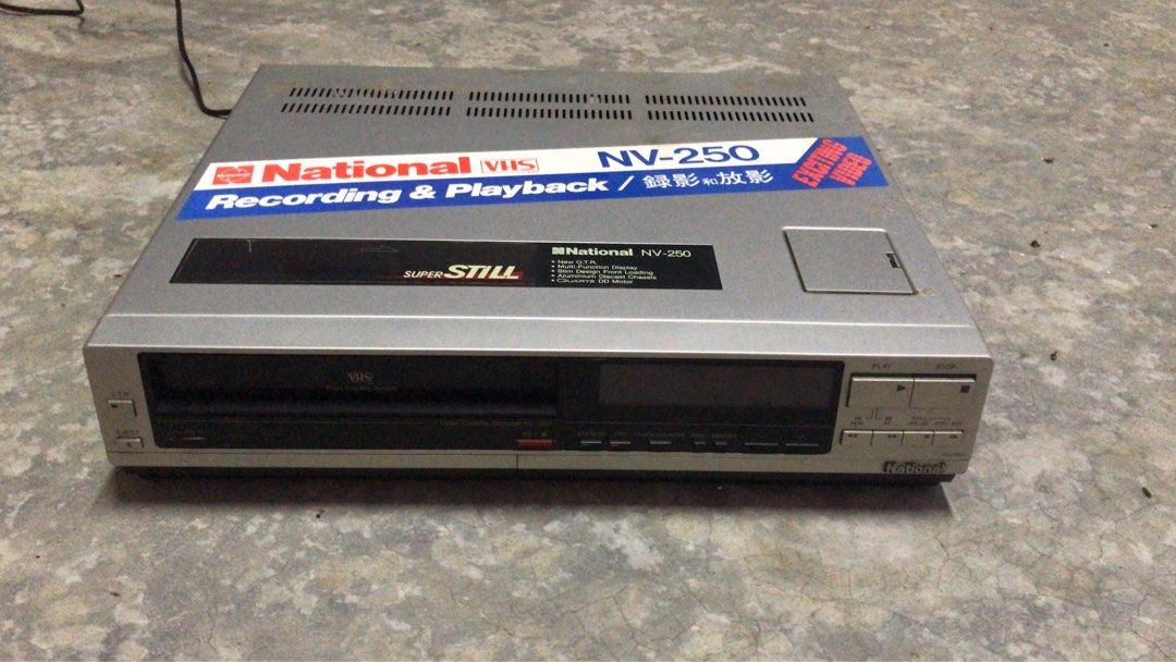National VCR NV-250, TV & Home Appliances, TV & Entertainment, Blu-Ray & Media Players on Carousell