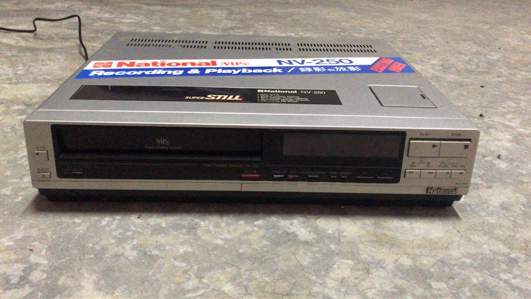 National VCR NV-250, TV & Home Appliances, TV & Entertainment, Blu-Ray & Media Players on Carousell