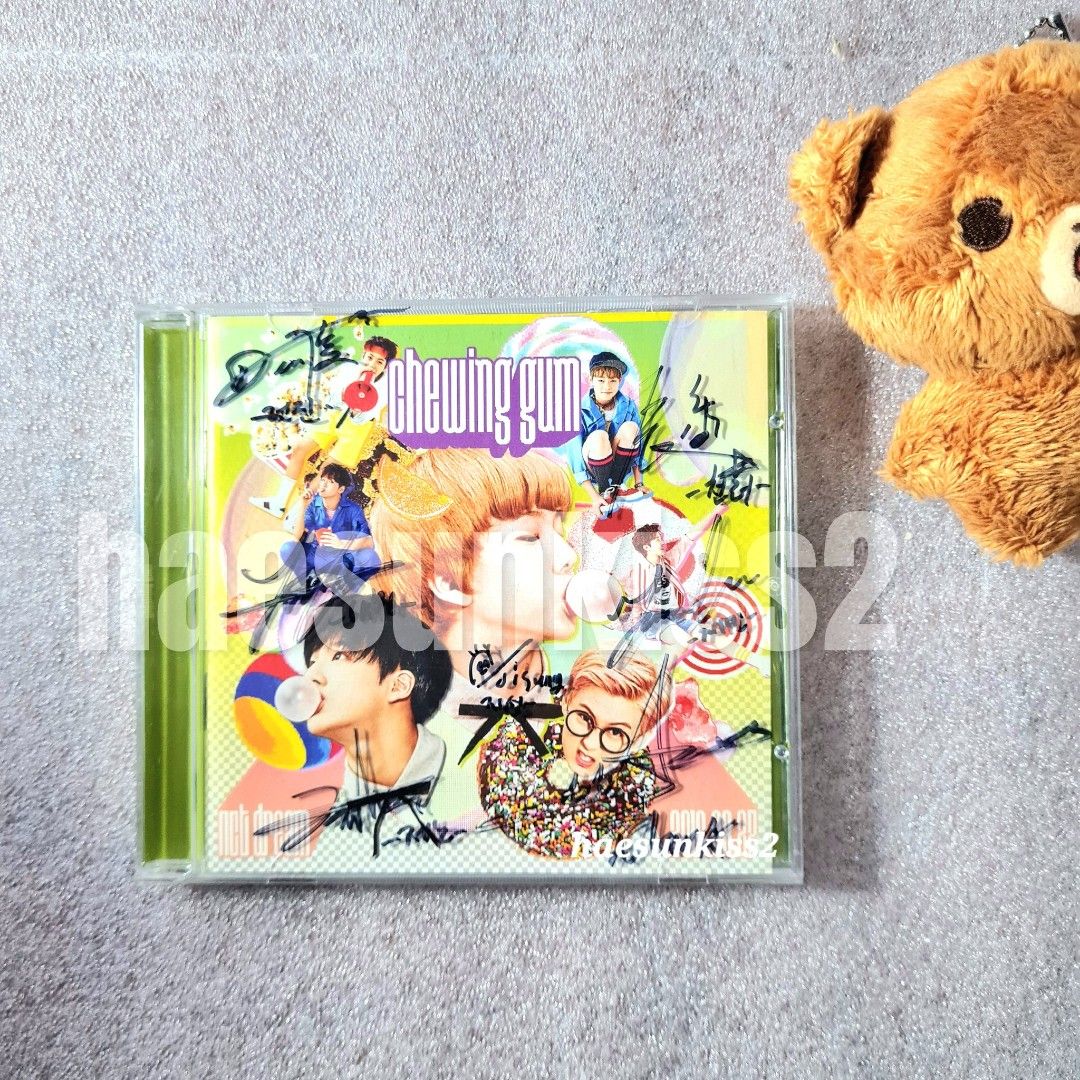 NCT DREAM Chewing Gum Signed Promo Album (Mark, Renjun, Jeno, Haechan ...