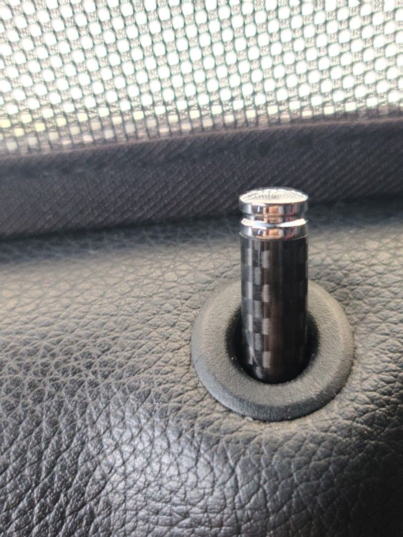 New metal 4pcs Mercedes door lock pin chrome, blue, carbon and 2 types ...