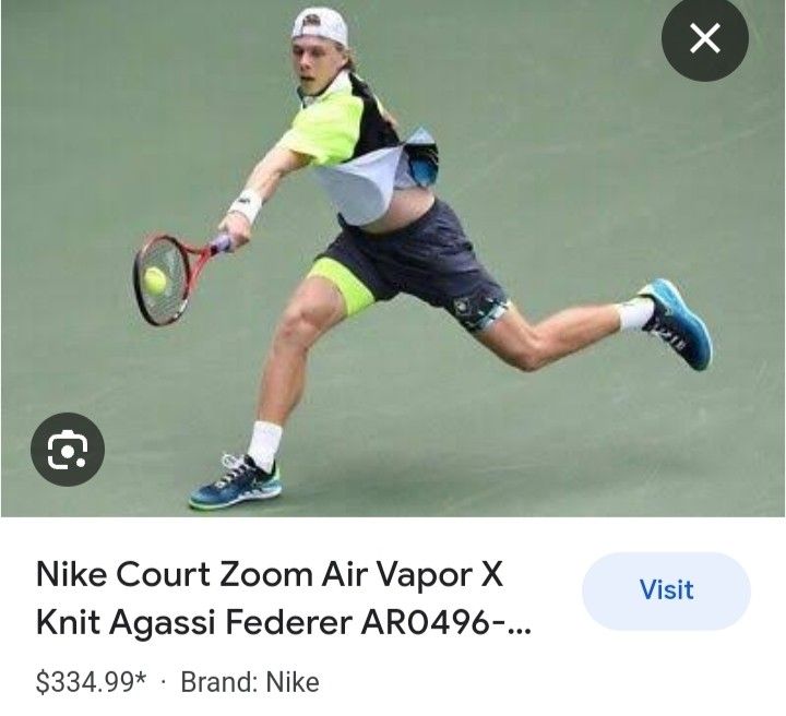 Nike Court Zoom Air Vapor X Knit Agassi Federer, Men's Fashion ...