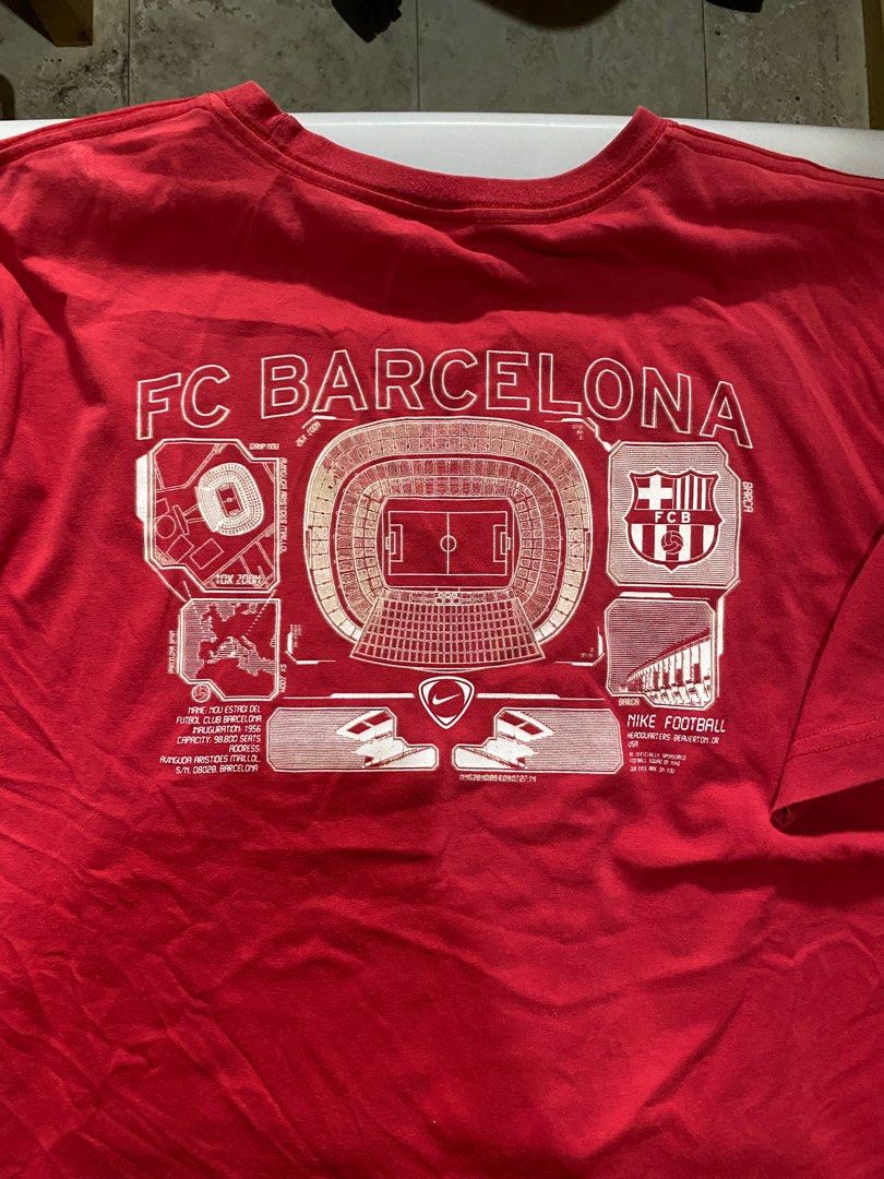 NIKE FC Barcelona mid Swoosh, Men's Fashion, Tops & Sets, Tshirts ...