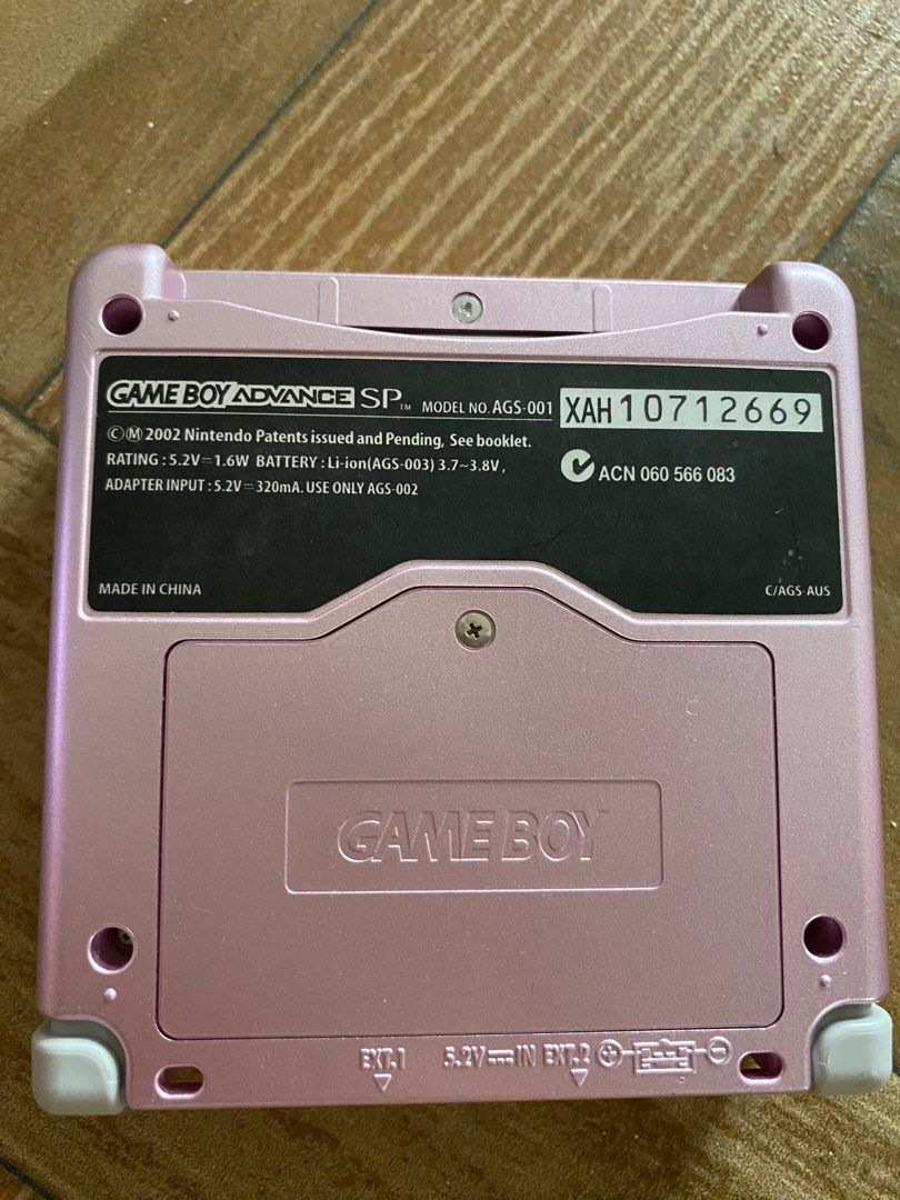 Nintendo AGS 001 Gameboy Advance SP Pink, Video Gaming, Video Games ...