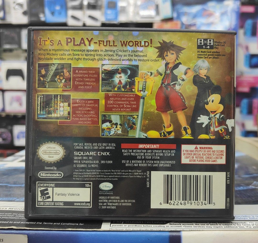 Nintendo DS Kingdom Hearts Re:coded, Video Gaming, Video Games ...