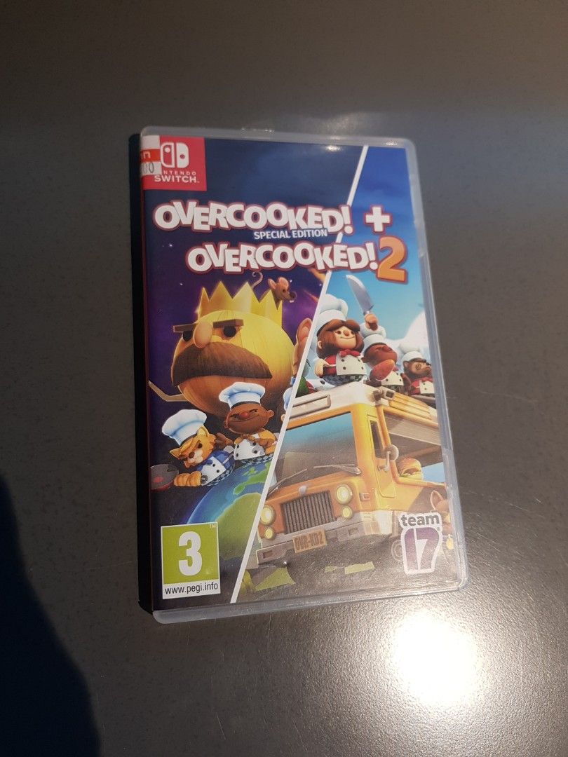 Nintendo Switch Games OVERCOOKED 1 ANd 2 , 2 in 1 games, Video Gaming ...