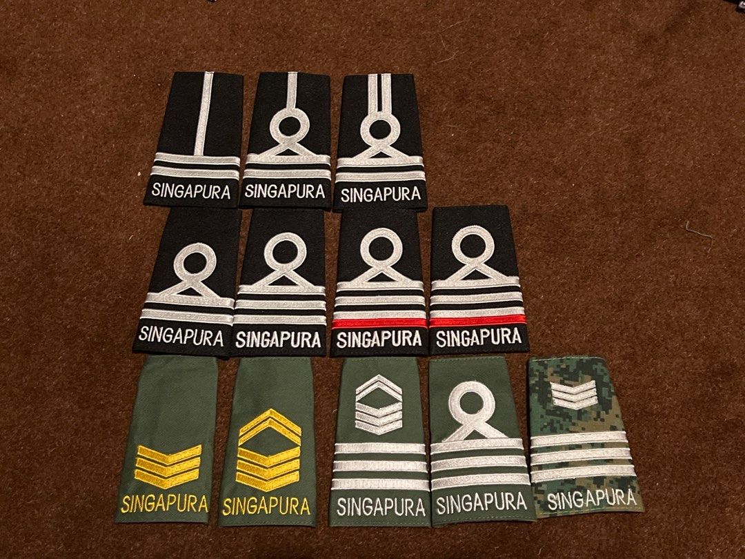 OFFICER CADET RANKS NAVY ARMY NO3 NO4 SAF, Hobbies & Toys, Memorabilia ...