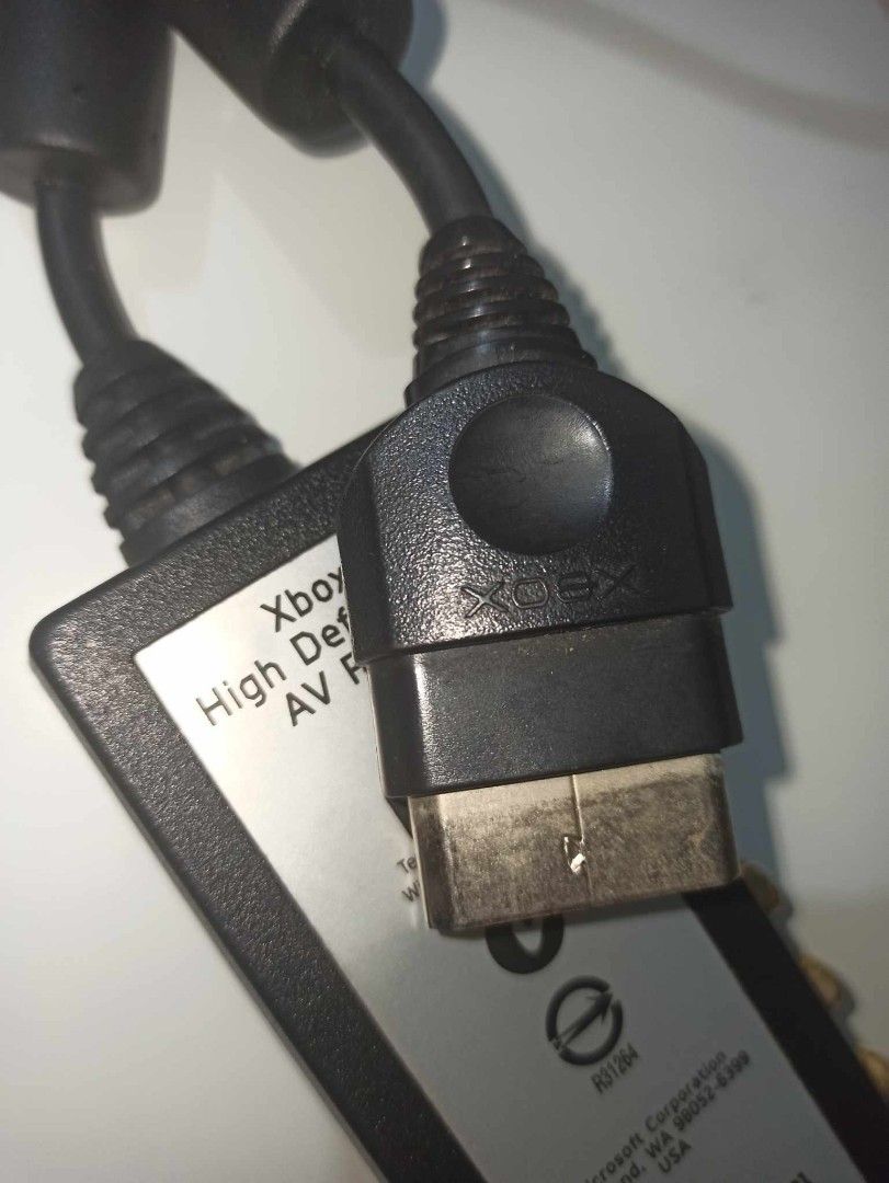 OG Xbox Component Video Cable High Definition AV Pack, Video Gaming ...