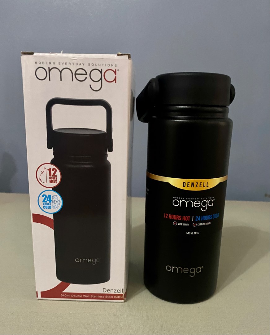 Omega Denzell Double Wall Water Bottle, Furniture & Home Living ...