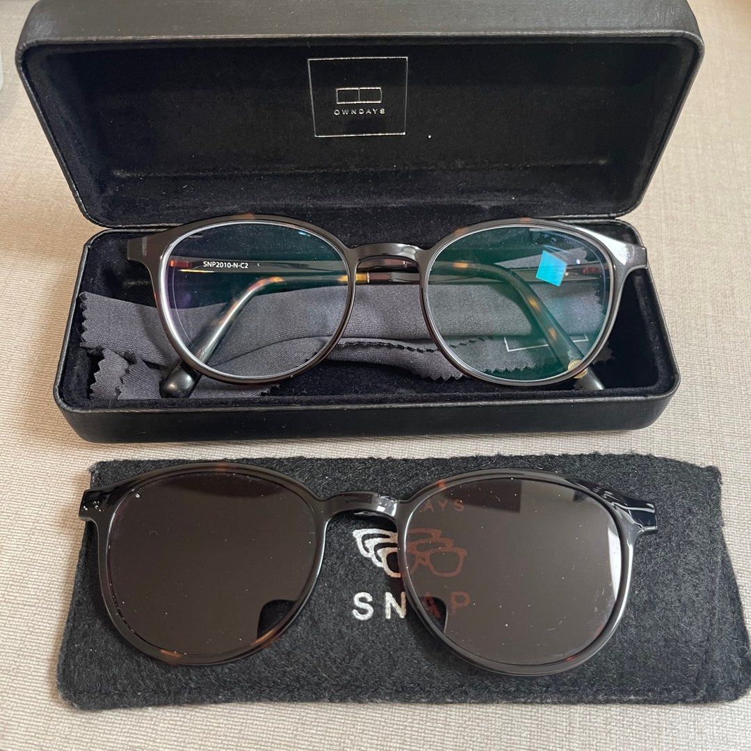 Owndays Glasses With Snap on Shades, Women's Fashion, Watches ...