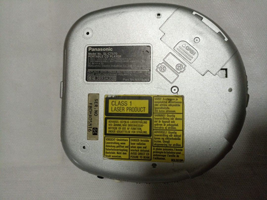 Panasonic Portable CD Player, Audio, Portable Music Players on Carousell