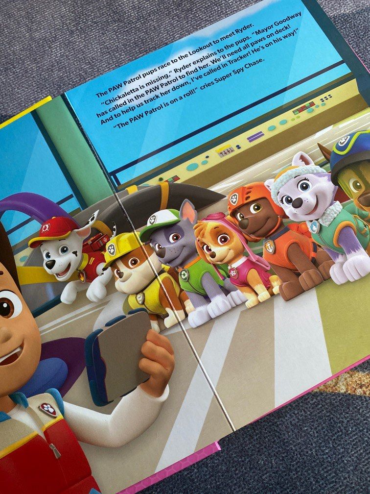 Paw Patrol Book with Figurines and Playmat, Hobbies & Toys, Books ...
