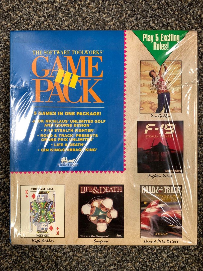 PC Game IBM DOS Software Toolworks Game Pack 3, 電子遊戲, 電子遊戲, 其他 - Carousell