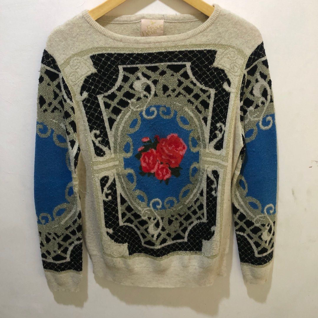 peace dove mozaic sweater, Fesyen Wanita, Pakaian Wanita, Atasan di ...