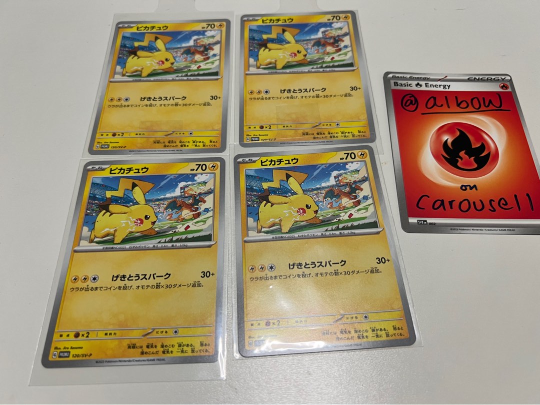 Pikachu and Charizard promo, Hobbies & Toys, Toys & Games on Carousell