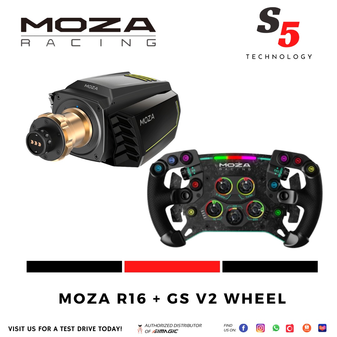 PM FOR BEST PRICE - Moza R16 direct drive + GS V2 wheel bundle/ ddw ...