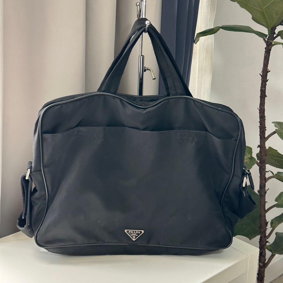 Prada laptop bag, Luxury, Bags & Wallets on Carousell