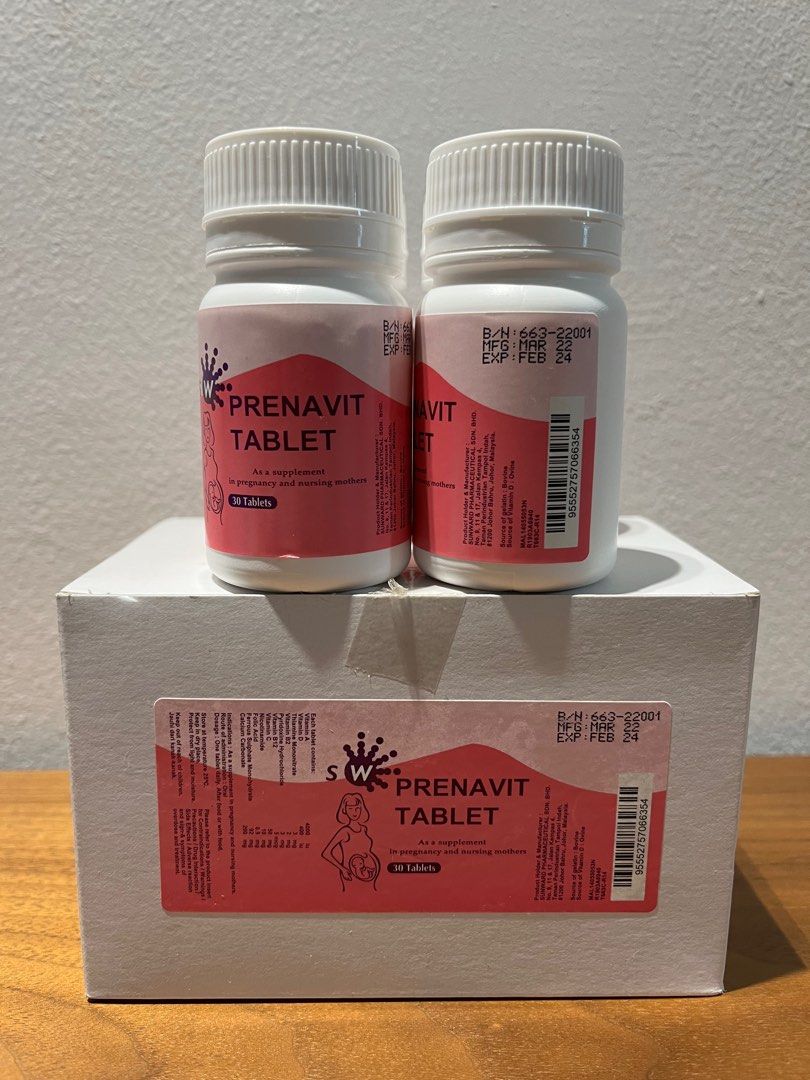 PRENAVIT Prenatal Vitamin, Health & Nutrition, Health Supplements ...