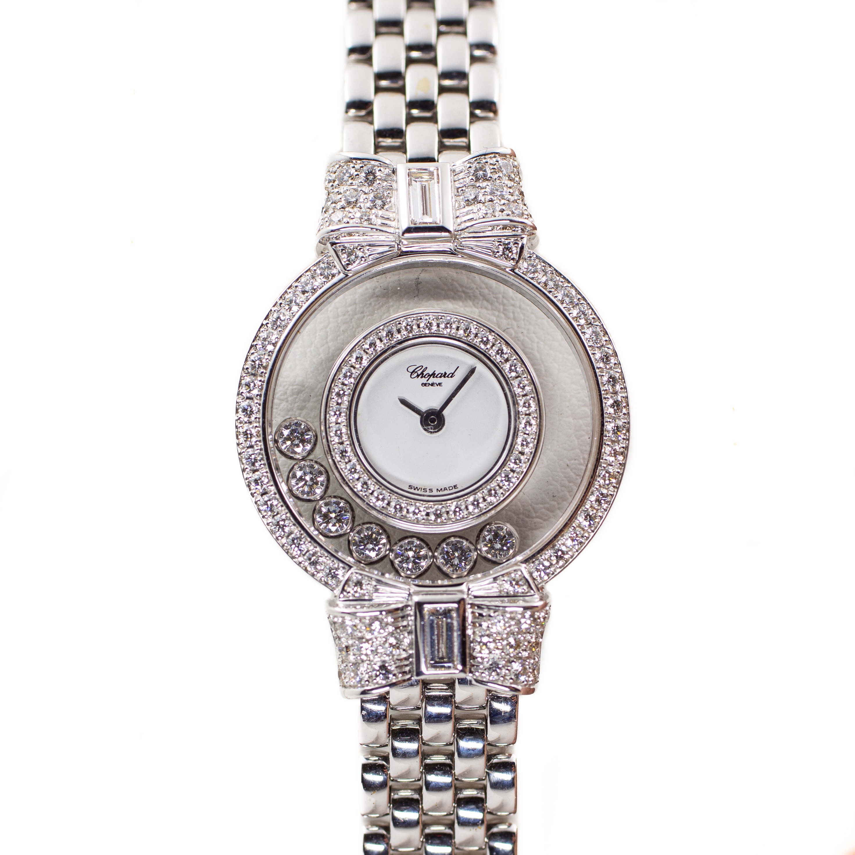 Preowned Chopard Happy Diamonds in White Gold & Diamonds Ref: 4097/1 ...