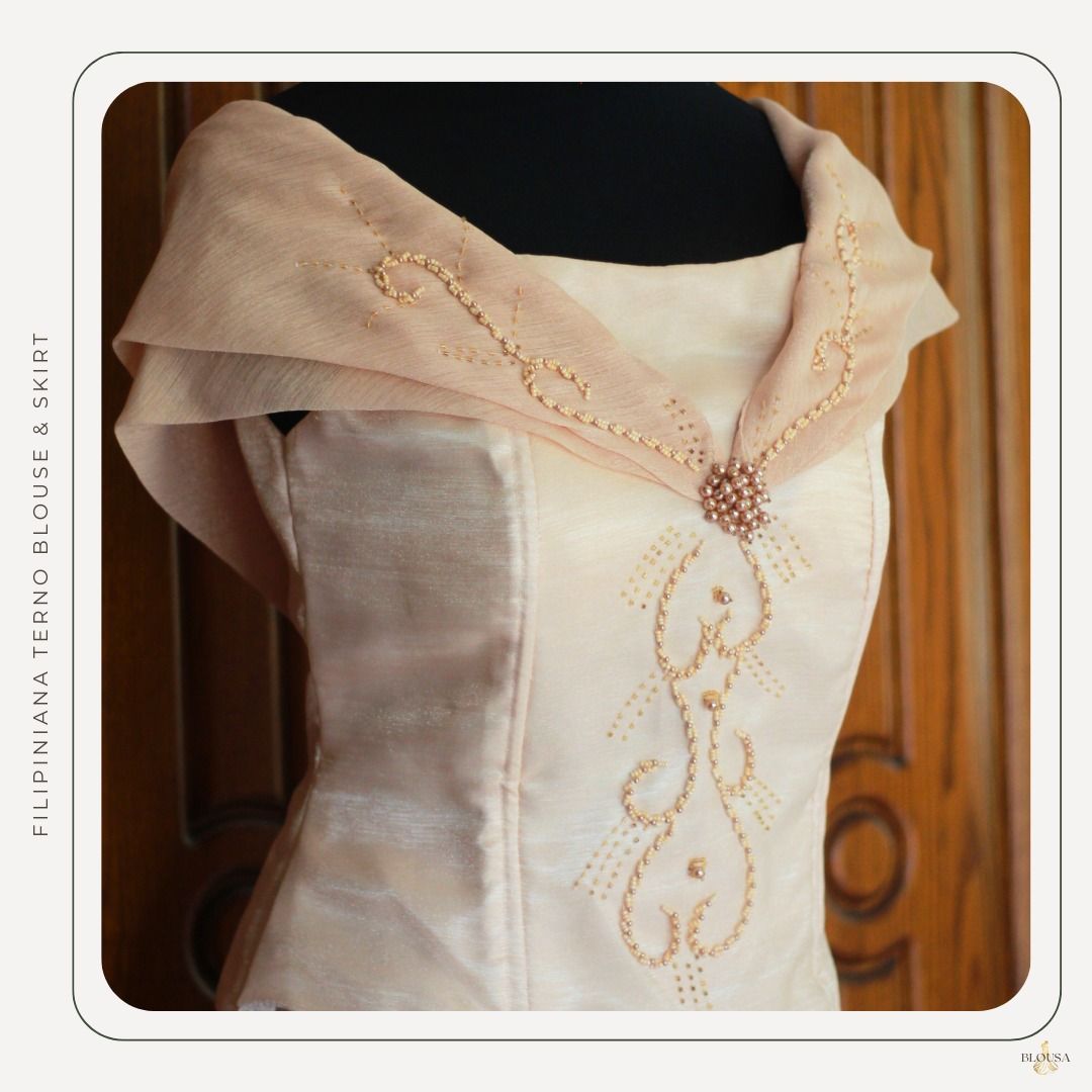 Principal Sponsor/Pang-Ninang Filipiniana Terno Blouse & Skirt For Sale ...