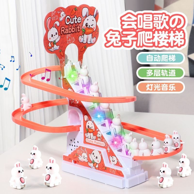 Rabbit climbing stairs toy, Hobbies & Toys, Toys & Games on Carousell