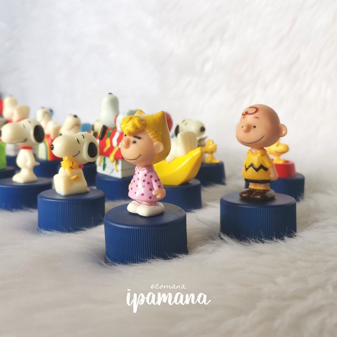 RARE Snoopy Peanuts Pepsi Bottle Caps Figurines Vintage Collection with ...