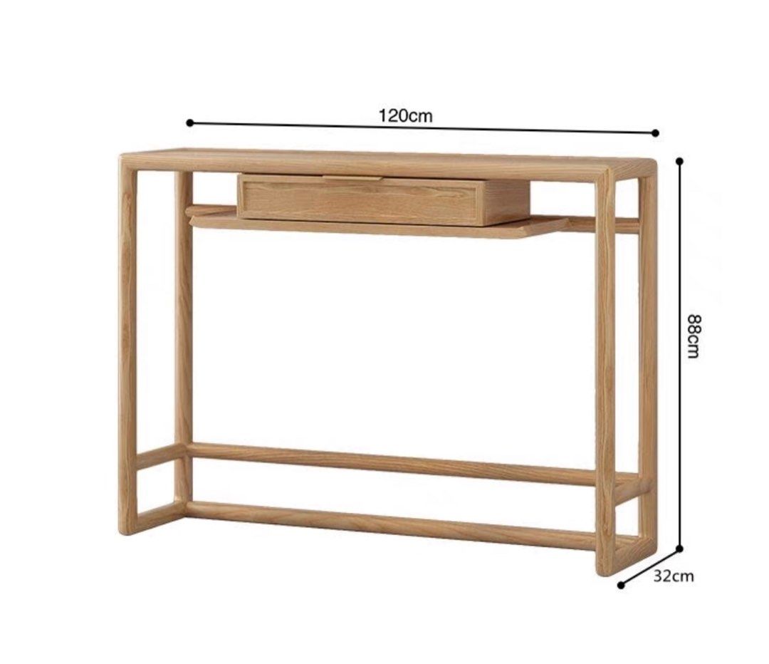 RIZ Modern Solid Wood Console Table, Furniture & Home Living, Furniture ...