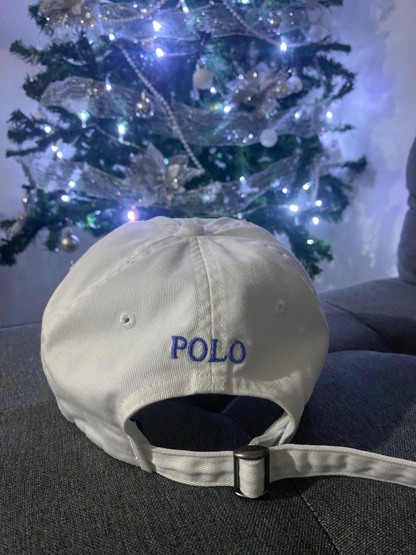 RL dad hat white, Men's Fashion, Watches & Accessories, Caps & Hats on ...