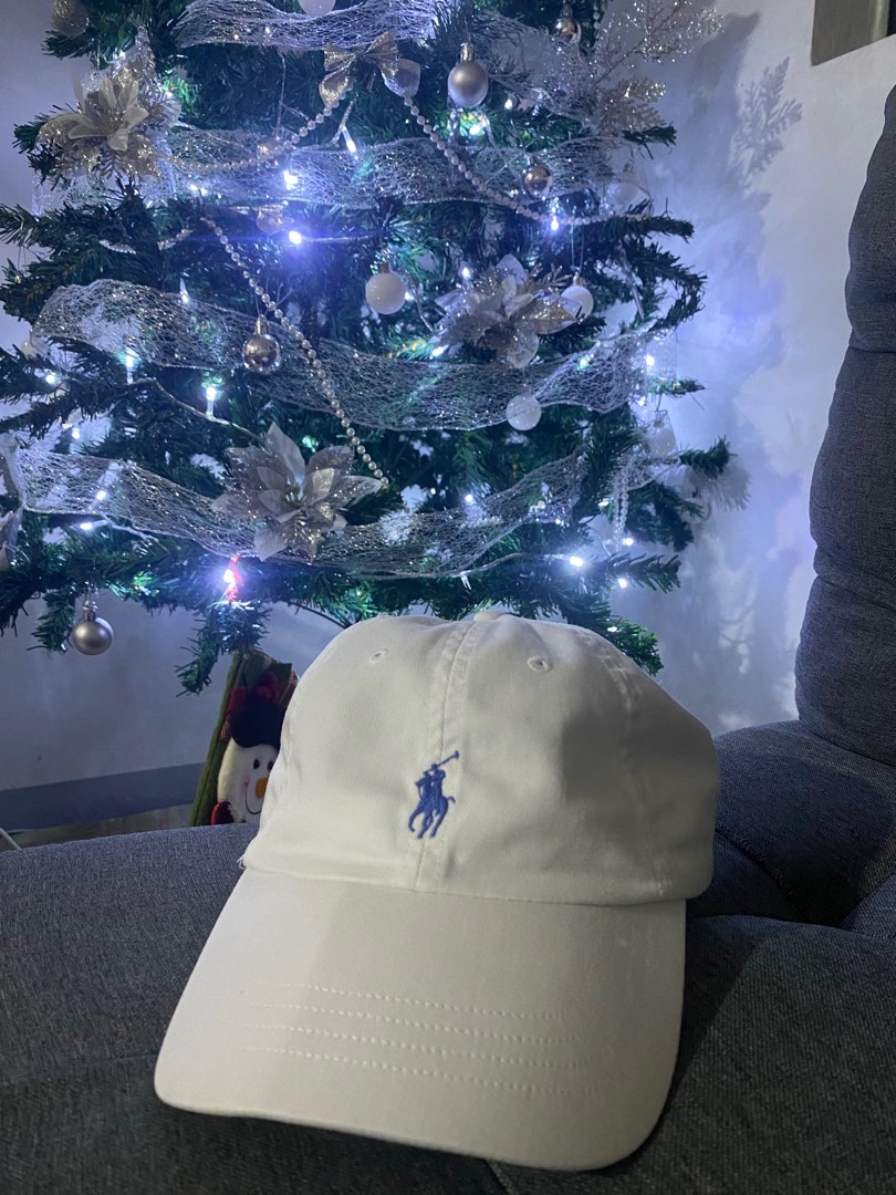 RL dad hat white, Men's Fashion, Watches & Accessories, Caps & Hats on ...