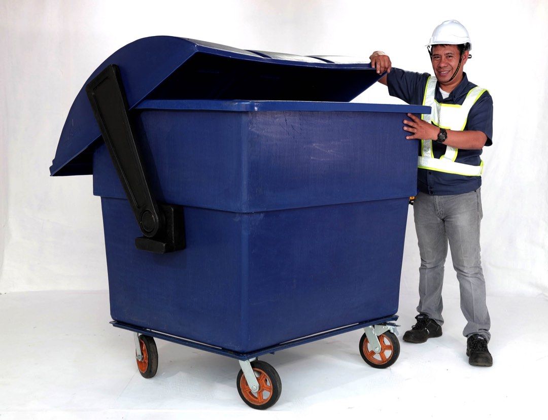 Rolling Trash Bins, Furniture & Home Living, Outdoor Furniture on Carousell