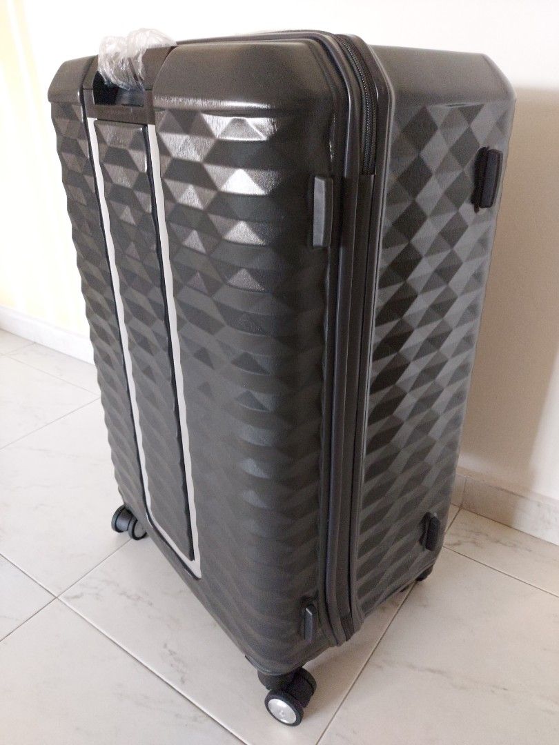 Samsonite Polygon Spinner 75/28 Dark Grey Luggage, Hobbies & Toys ...