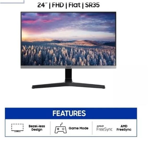 Samsung 24" Inch Full HD 75Hz IPS Monitor SR350 SR35, Computers & Tech ...
