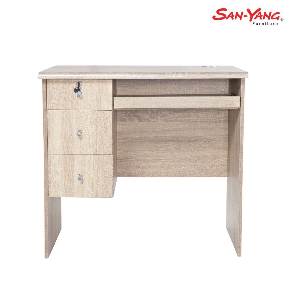 San Yang Office Study Table Desk with Drawers, Furniture & Home Living ...