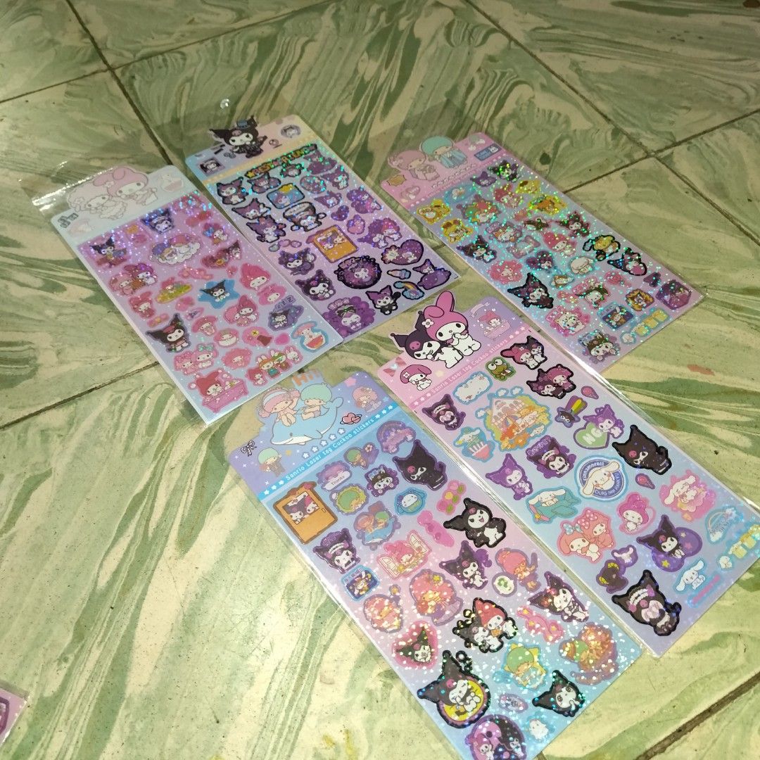 Sanrio Shiny Sticker Sheet, Hobbies & Toys, Stationary & Craft, Craft ...