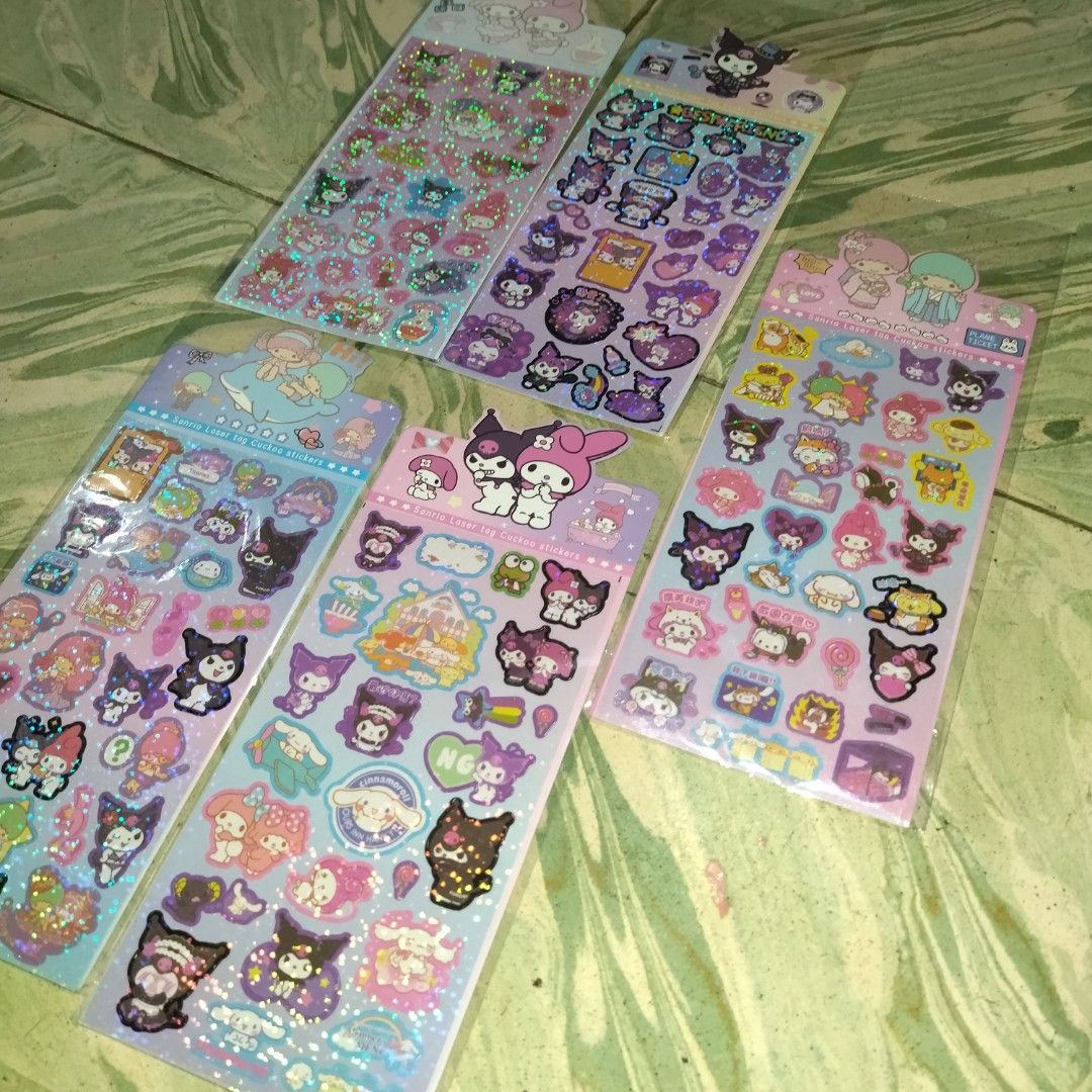 Sanrio Shiny Sticker Sheet, Hobbies & Toys, Stationary & Craft, Craft ...
