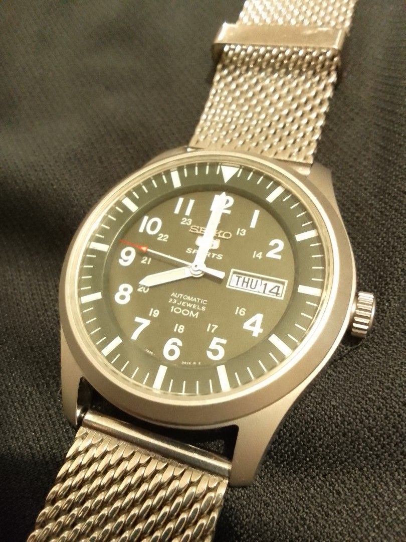 Seiko automatic with shark mesh, Men's Fashion, Watches & Accessories ...