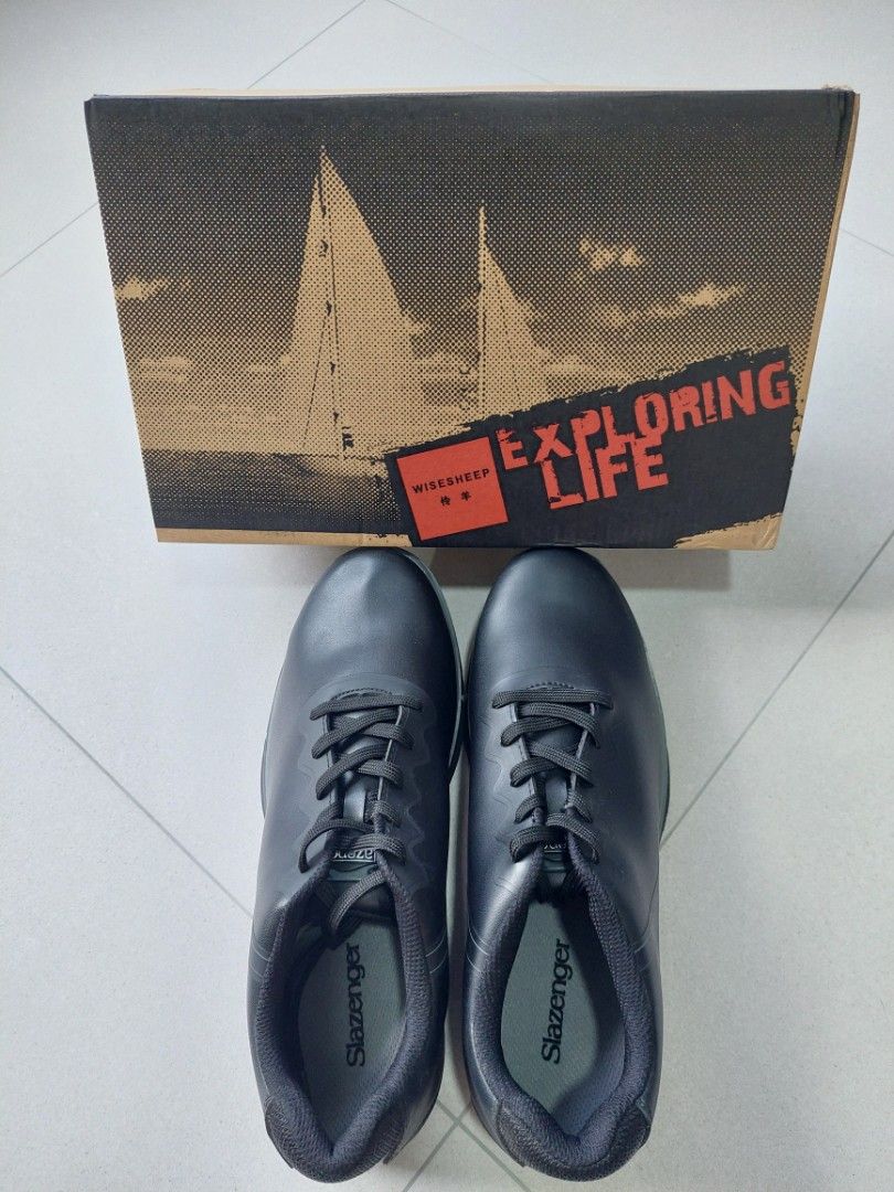 Slazenger Golf Shoes V100 - Black, Sports Equipment, Sports & Games ...