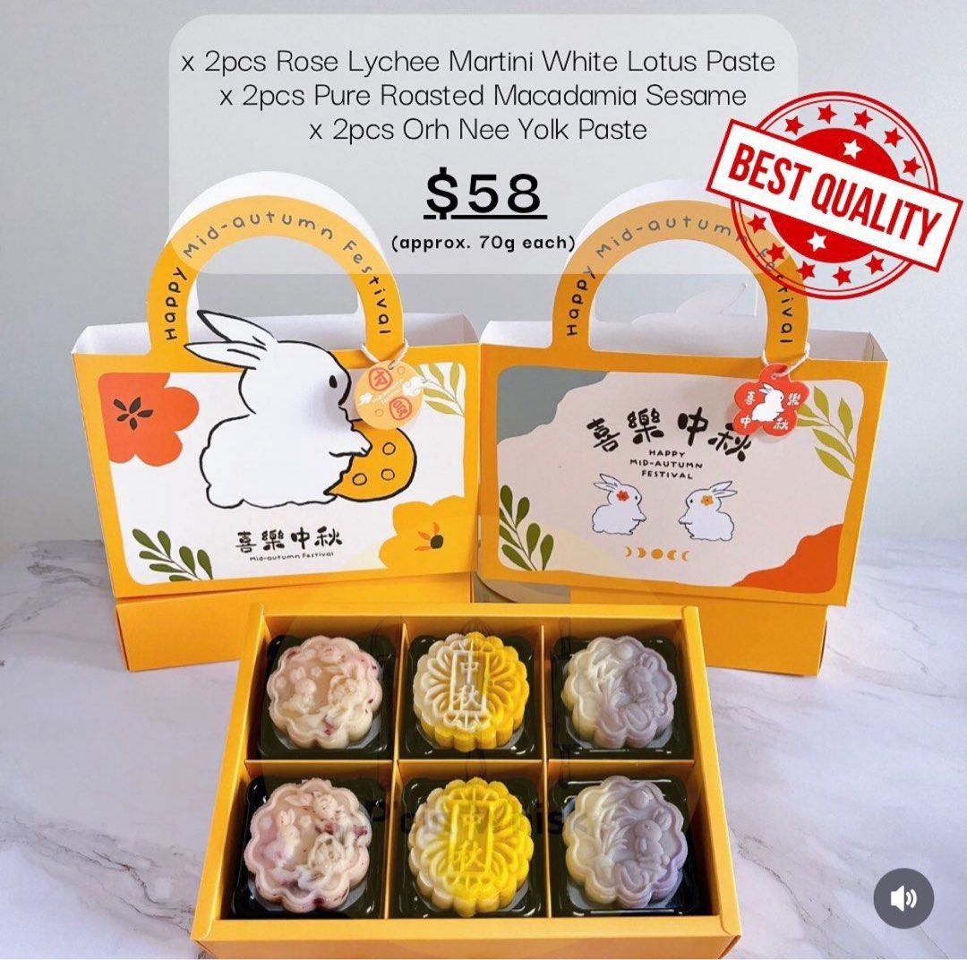 2023 Snowskin Mooncake [100% Made-from-Scratch Paste + Skin], Food ...