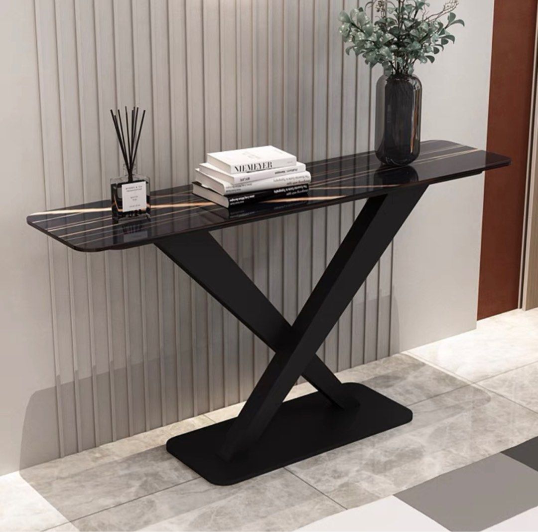 SOE Modern Sintered Stone Console Table, Furniture & Home Living ...