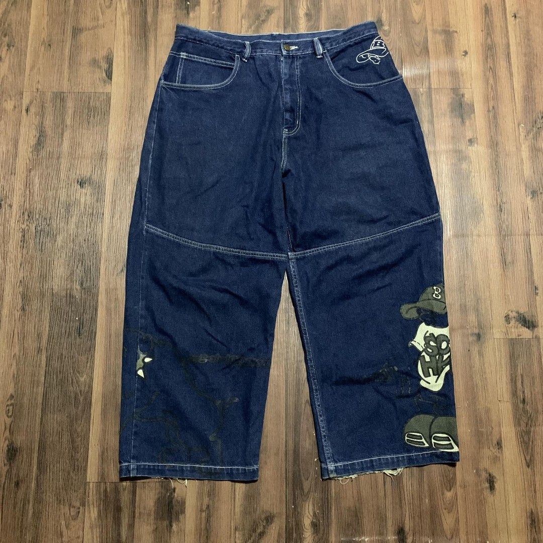 Sohk Y2k Baggy Pants, Men's Fashion, Bottoms, Jeans on Carousell