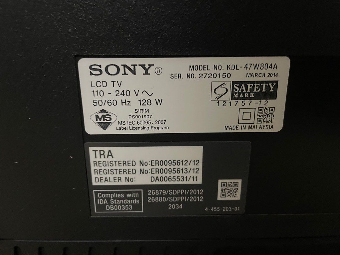 sony LCD TV, TV & Home Appliances, TV & Entertainment, TV on Carousell