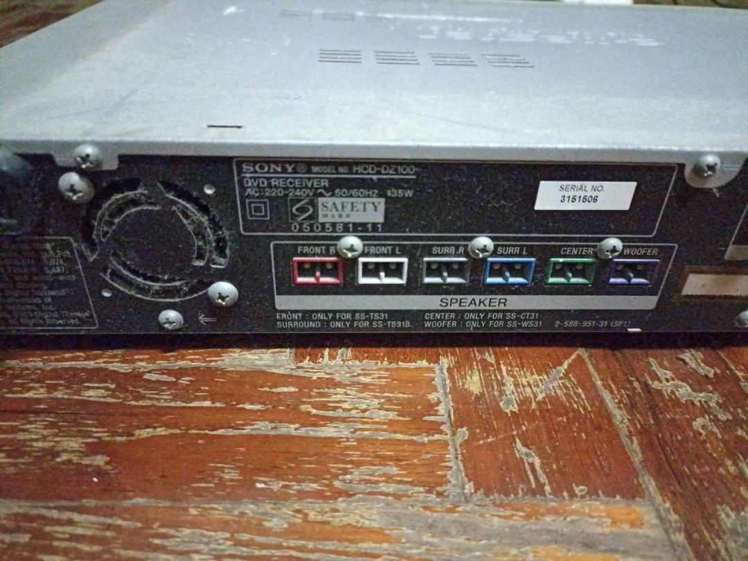 Sony Stereo Amplifier Receiver S Master Digital, TV & Home Appliances ...