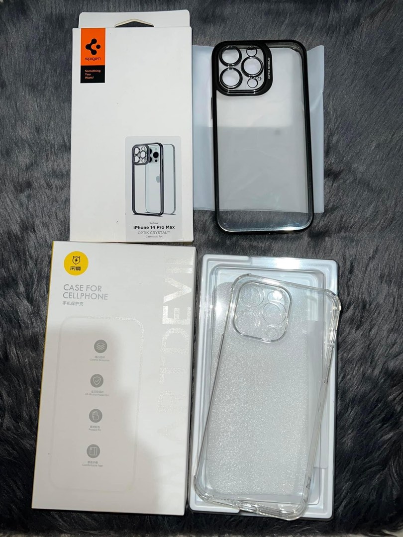 spigen optik crystal & smart devil clear case for 14 pro max, Mobile ...