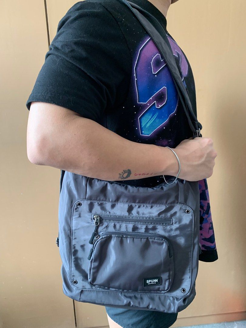 Spunn Australia Gray Shoulder Bag/Backpack, Women's Fashion, Bags ...