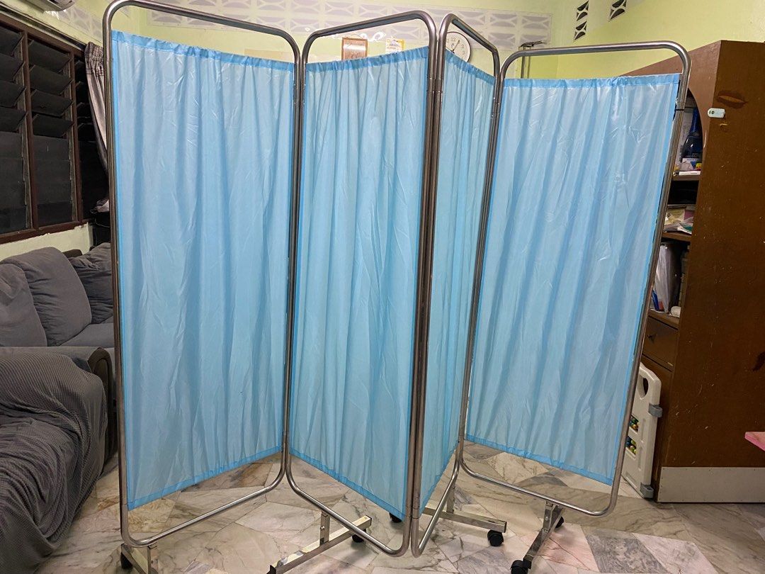 CNY Promo :Stainless Steel Folding Screen Medical Accordion Partition ...