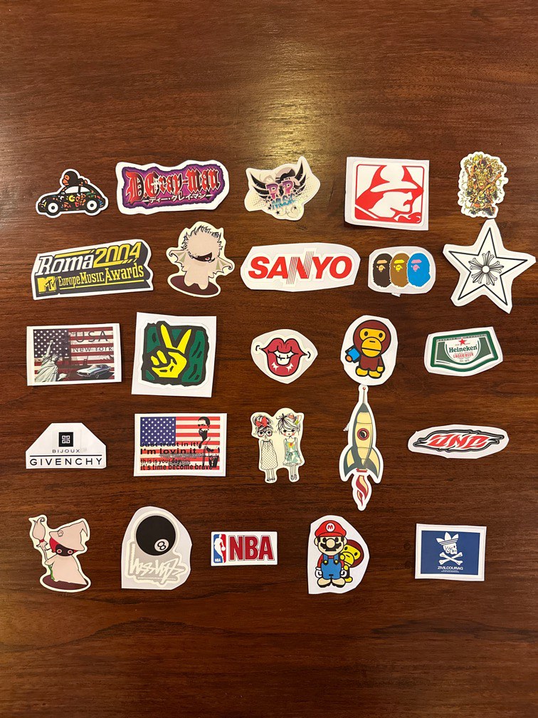 [CLEARANCE] Take all 100+ pcs Stickers (Random Mix: Coca-Cola, Buzz ...