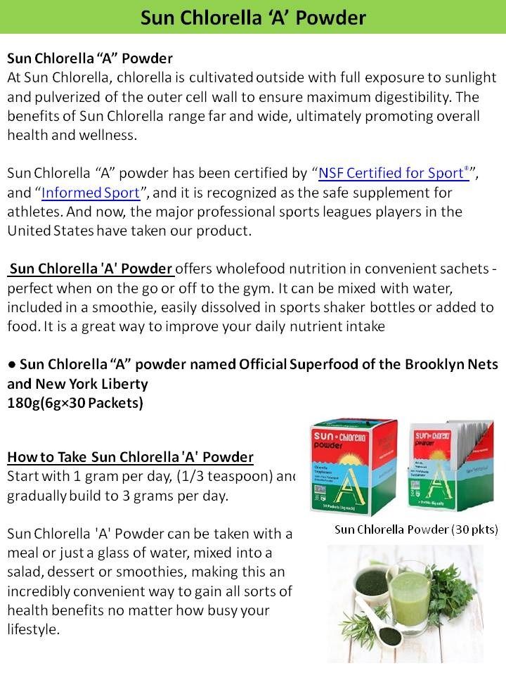 Sun Chlorella Powder (小球藻粉), Health & Nutrition, Health Supplements ...